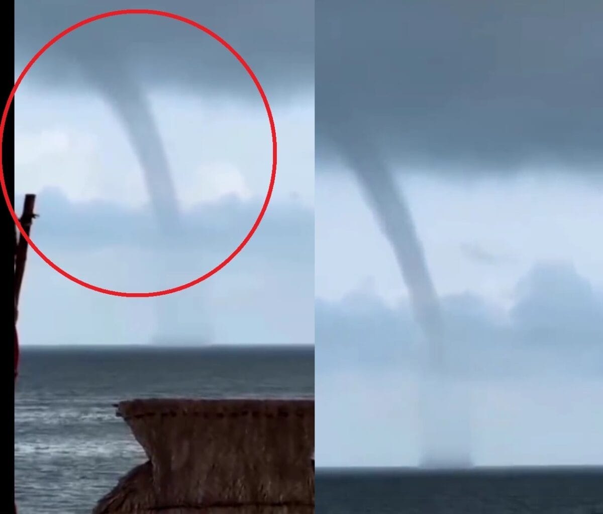 IMPRESIONANTE: Captan tromba marina en playas de Chabihau