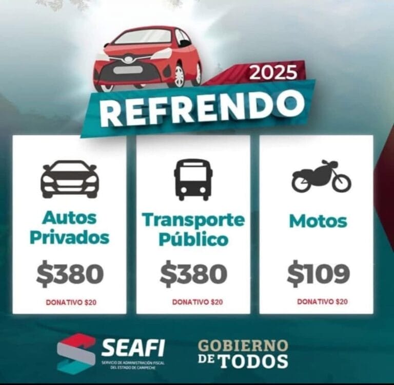 Refrendo vehicular 2025 en Campeche: todo lo que necesitas saber sobre ...