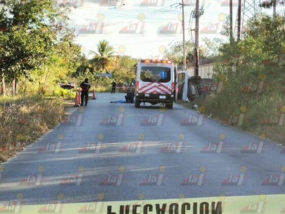 Muere motociclista tras choque frontal en la Motul-Cacalchén